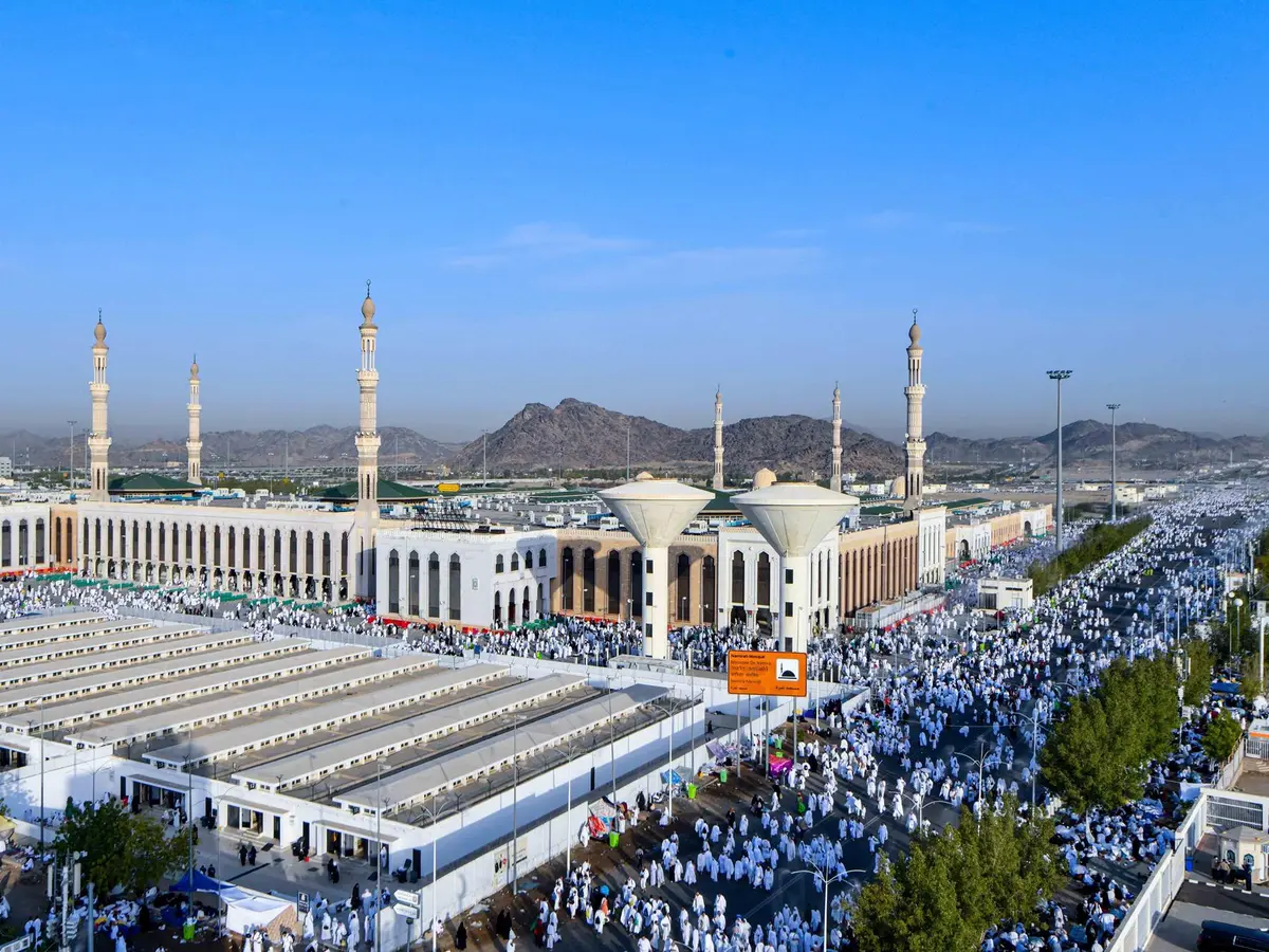 Pilgrims appreciate the services provided to them at Namirah Mosque in ...