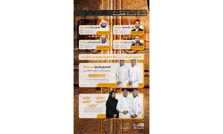 Sad TV Channel accompanies the guests of God with exceptional coverage of Hajj 1446 AH ...