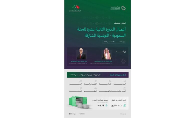 The 12th session of the Saudi-Tunisian Joint Committee commences in ...