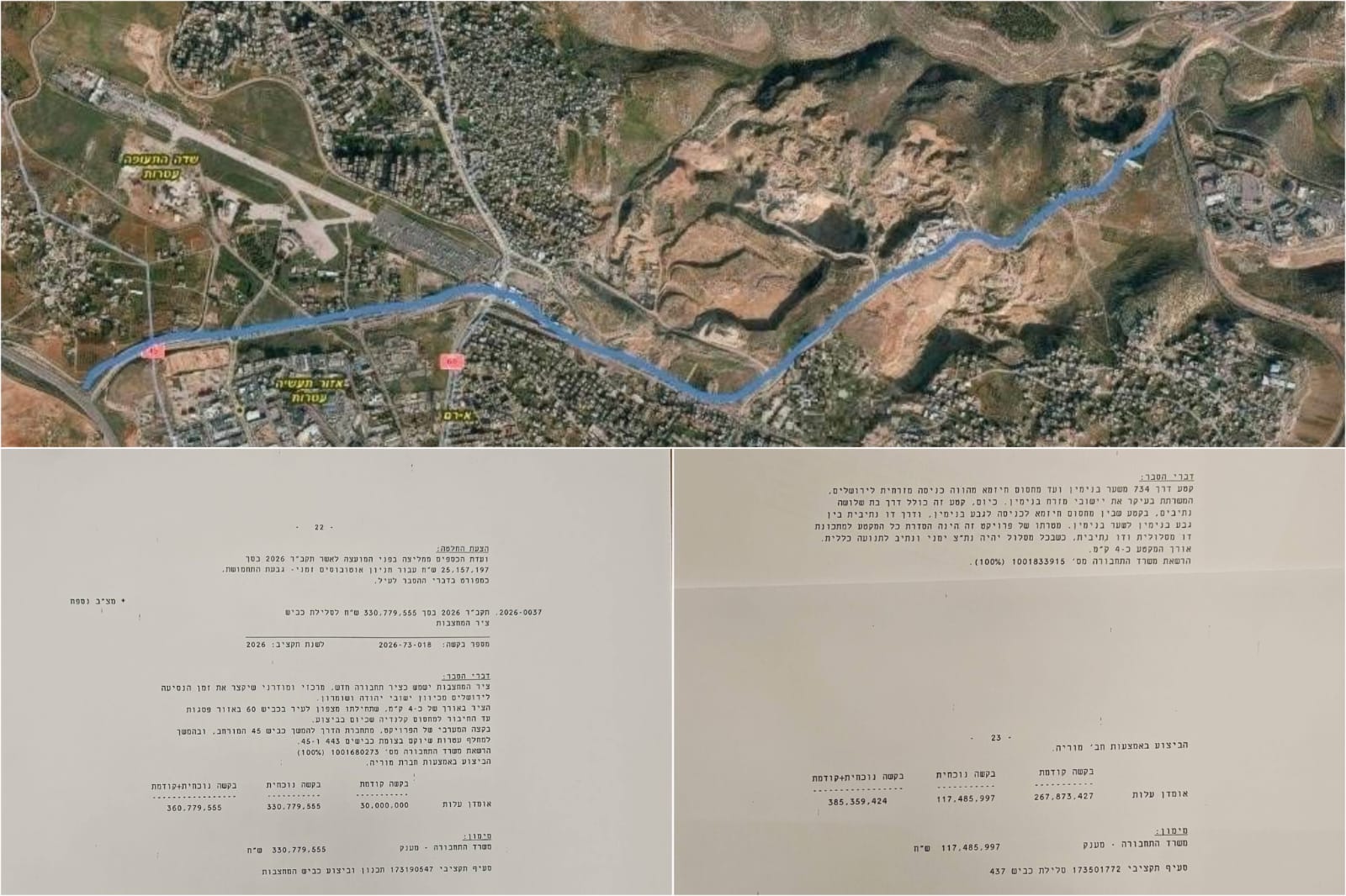 The occupying municipality announces a huge budget for colonial roads ...